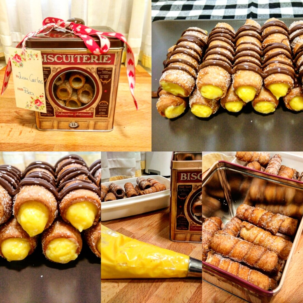 Gastronomía en verso | Cañitas fritas rellenas de deliciosa crema de ...